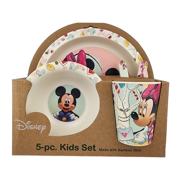 Disney | Dining | Disney Mickey And Minnie Sweethearts Bamboo Fibre ...